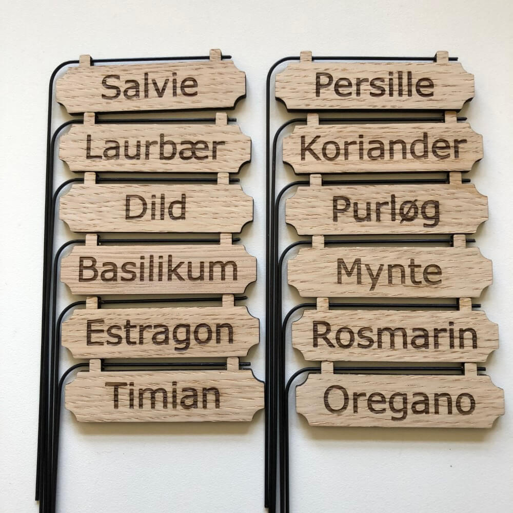Skilte til krydderurter - Saturn Design